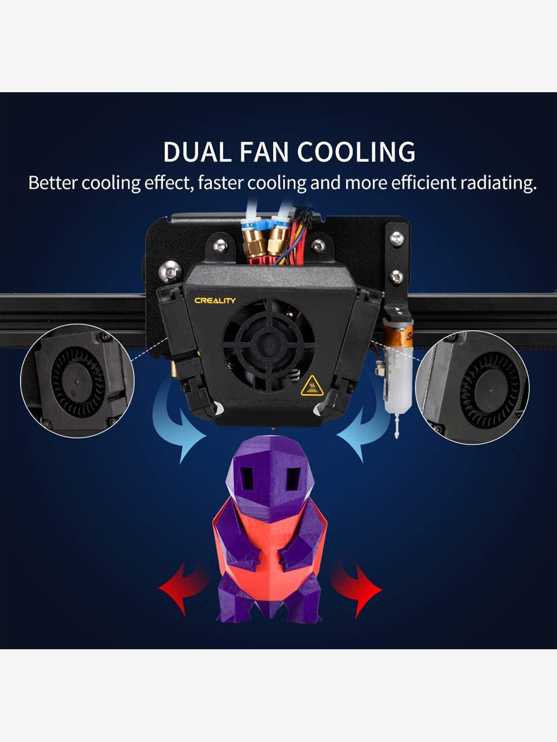 Creality Dual Extruder 3D Printer CRX Pro - Best in class Dual Colour