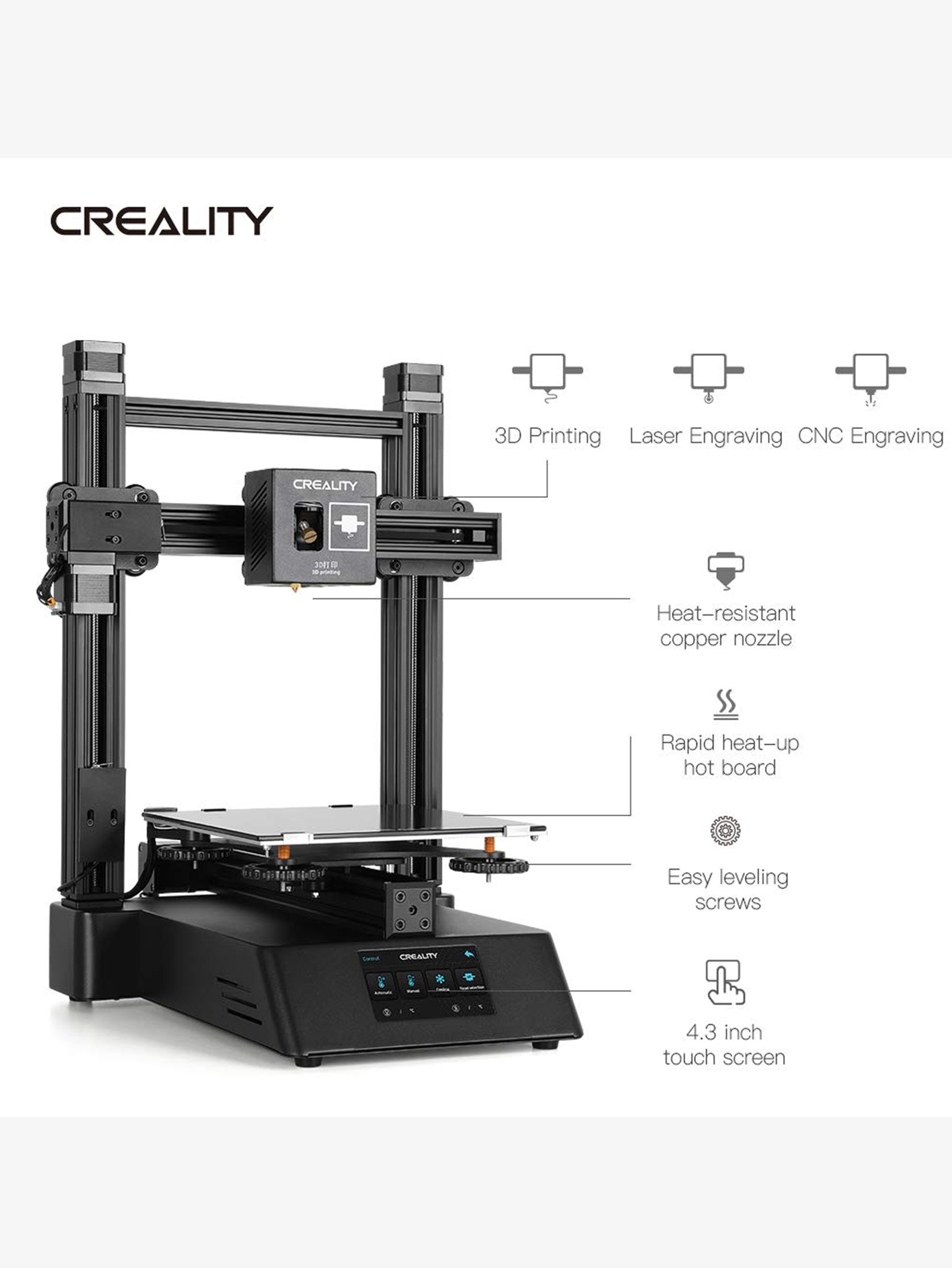 Creality CP-01 3-in-1 multi-function 3D Printer - WOL 3D - 3D Printers