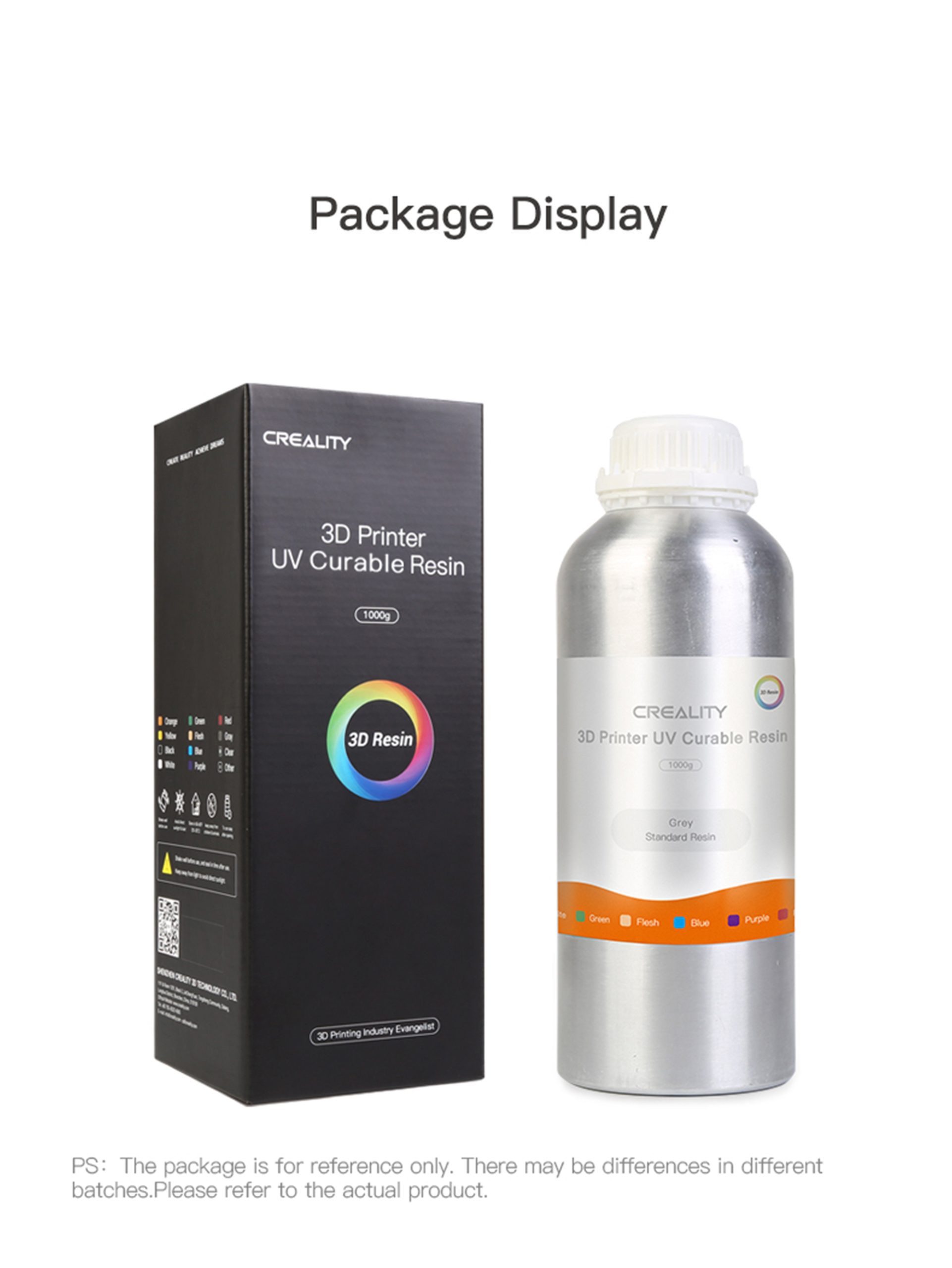 Creality Standard Rigid Resin Plus 1KG Grey - WOL 3D - 3D Printers