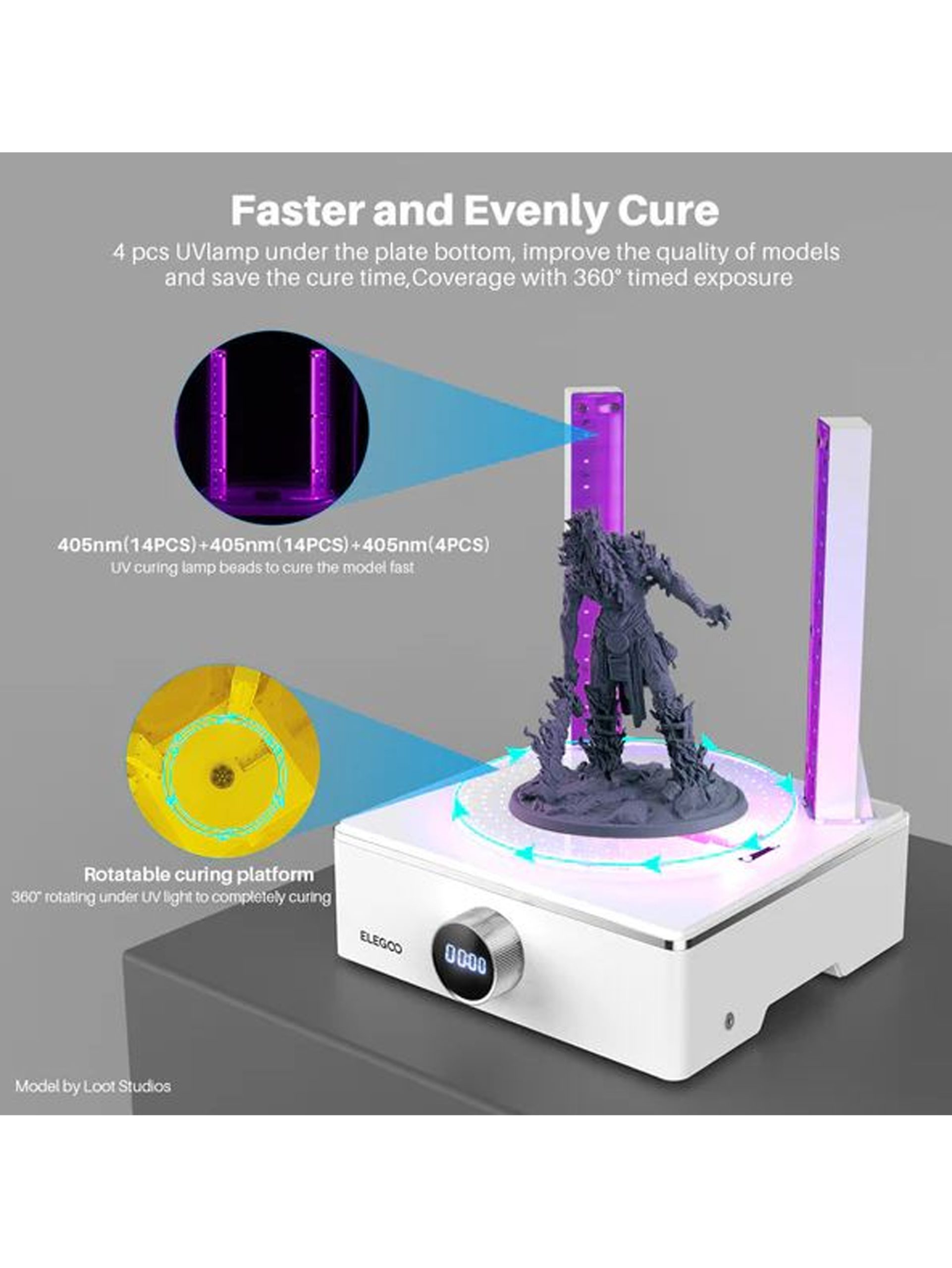 Elegoo Mercury XS Bundle Washing and Curing Station - WOL 3D - 3D Printers