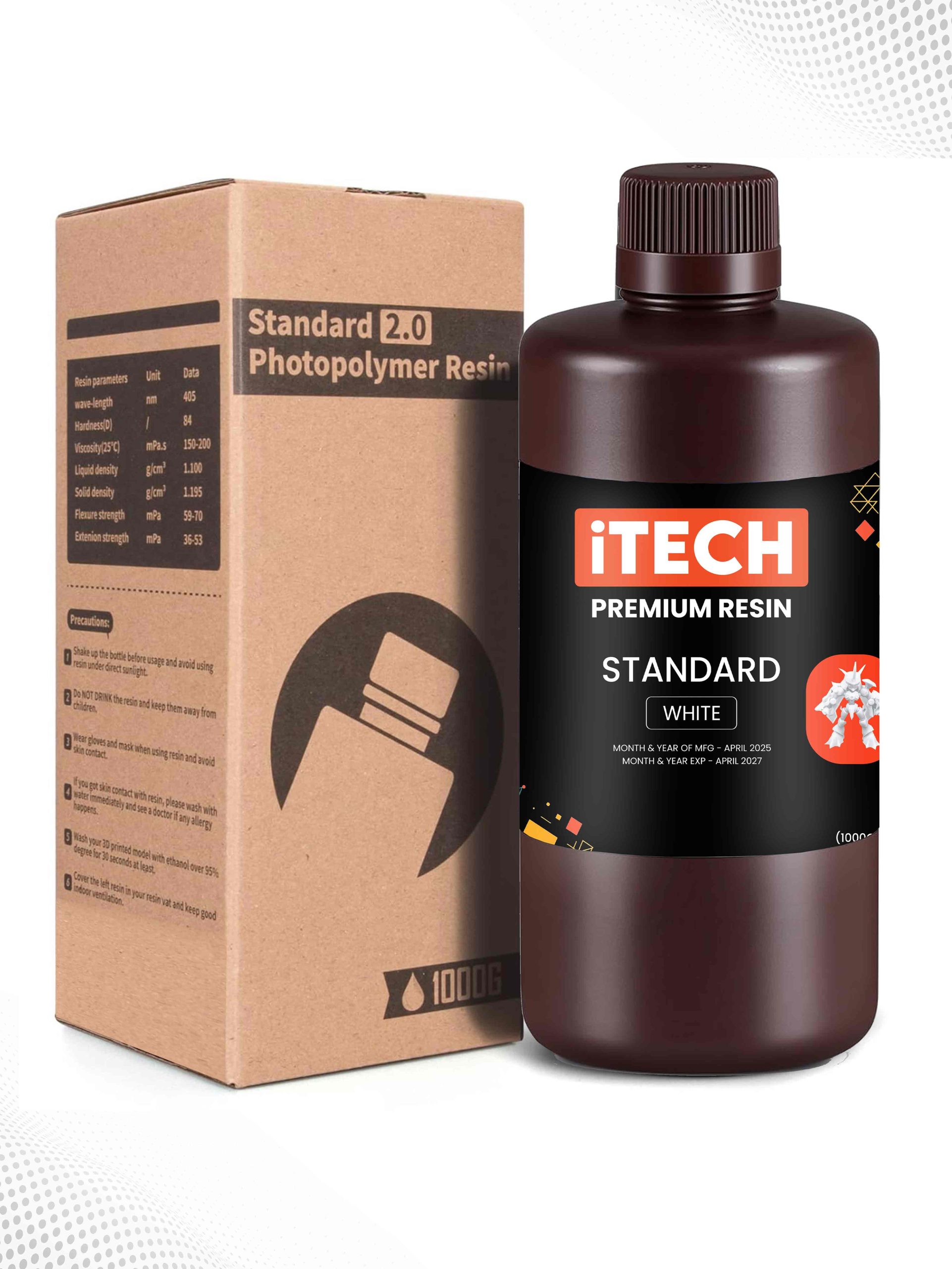 itech Premium Standard 8K Resin 1000 g - WOL 3D - 3D Printers